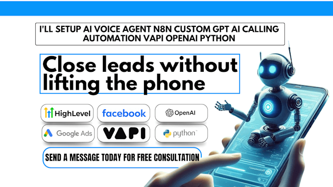 Setup ai voice agent n8n custom gpt ai calling automation vapi openai python by Hawwalmondaypro ...