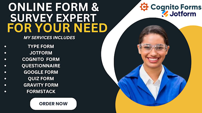 Create cognito form surveys gravity form jotform google form typeform ...