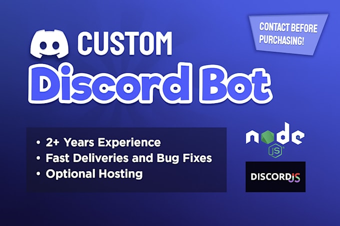 Make a custom discord bot for you by Aalpha74_ | Fiverr