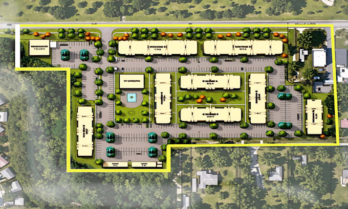 Render site plan, rv map, plot map, masterplan by Three_d_ | Fiverr