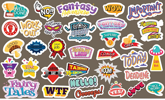Create custom sticker design for you by Emily_carter_d | Fiverr