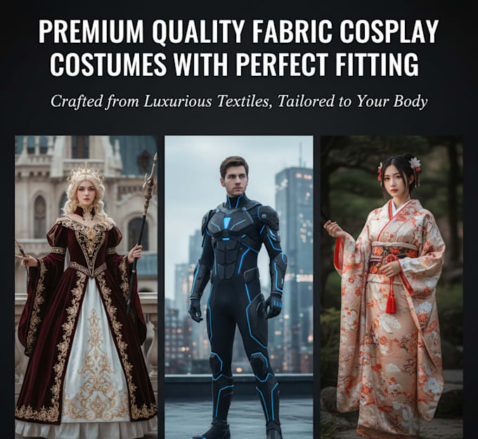 Make premium quality cosplay costumes with perfect fitting by Ella ...
