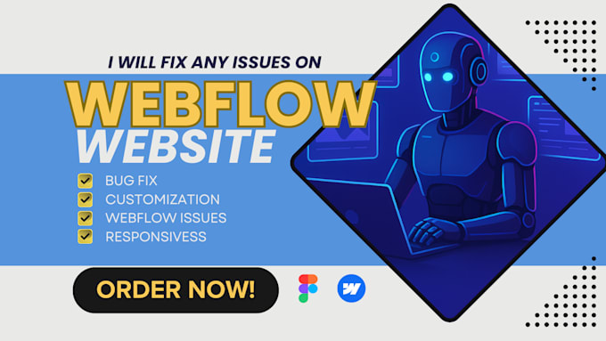 Fix webflow website design, edit template and responsive issues, bug ...