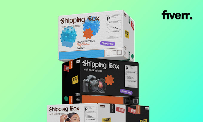 Design amazon product packaging, box and insert cards by Shiza_design ...