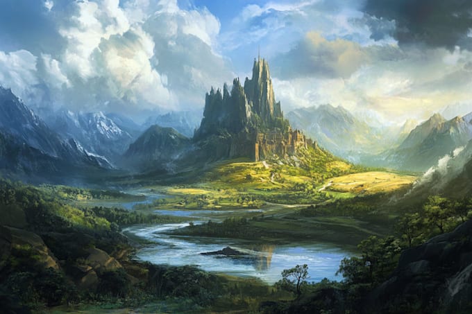 Design detailed fantasy landscapes and environments by Jordensmussen ...