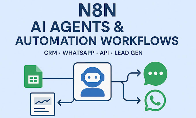 Build n8n ai workflow ai agent crm automation whatsapp chatbot b2b outreach make by Claude_thad ...