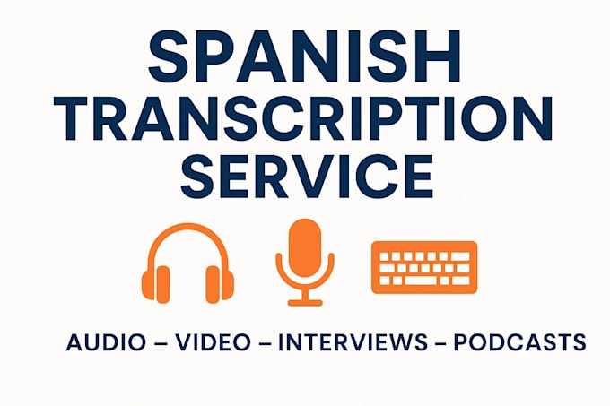 Transcribe spanish audio and video accurately by Emilia_leiva | Fiverr