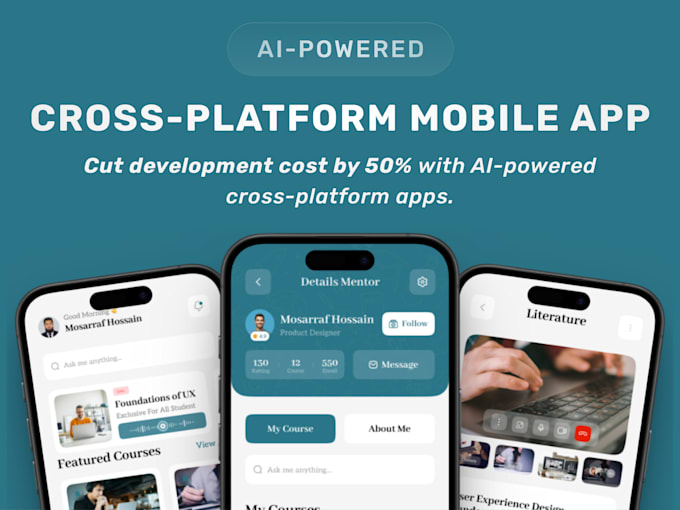 Develop ai mobile app, ai integration ios app, android app, mobile app ...