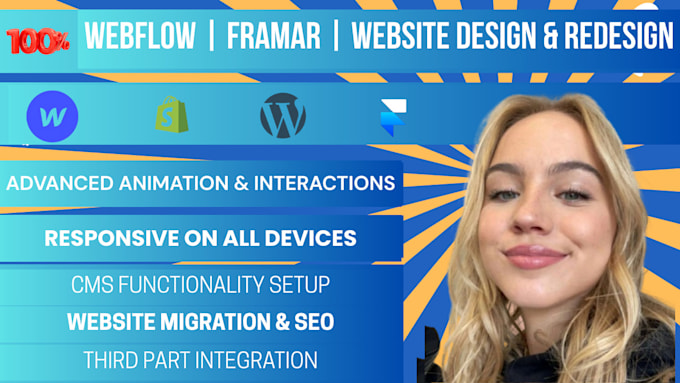 Customise webflow framer template fix design framer webflow website as developer by Belmira ...