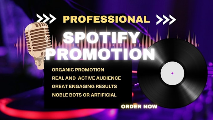 Do professional spotify music promotion by Abpromotion7 | Fiverr