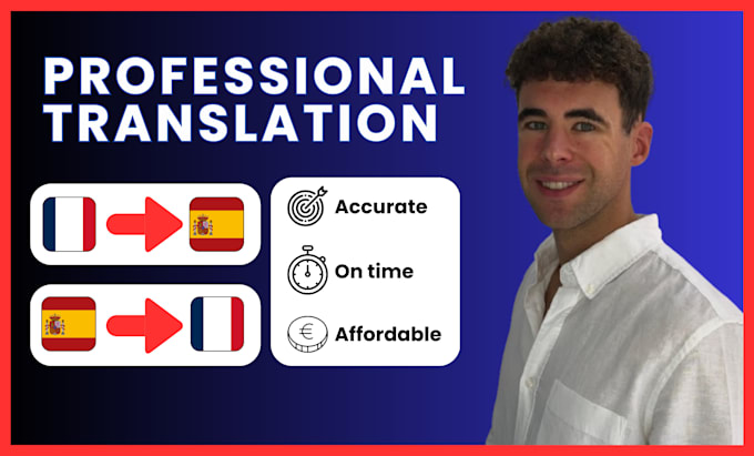Provide a fast and accurate translation french to spanish by ...