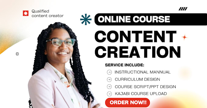 Design online course content, curriculum, workbook and elearning ...