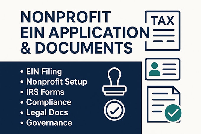 Complete your nonprofit ein application and supporting documents by ...