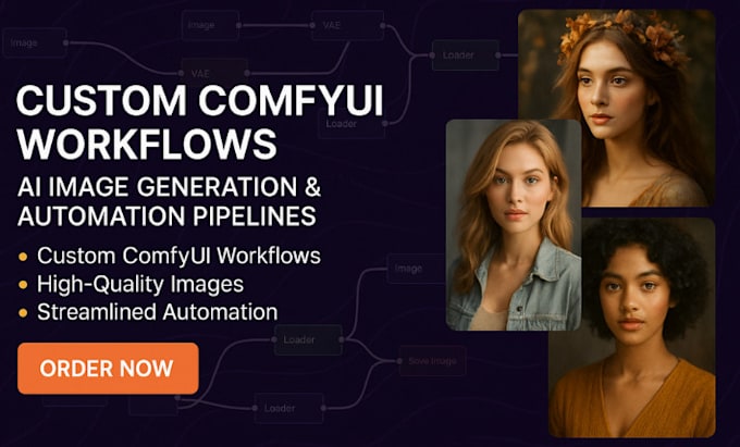 Build custom comfyui workflows, automation pipelines for comfyui workflows by Angeladuff2 | Fiverr