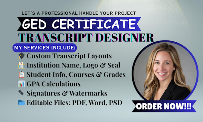 Design college transcript ged certificate custom diploma award certificate by Charlie_mandy | Fiverr