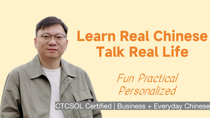Be your mandarin tutor and teach business chinese by Jonwang1 | Fiverr