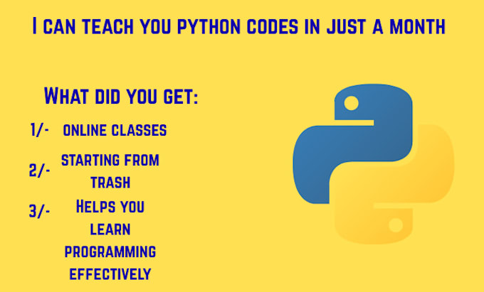 Tutor you coding in python by Abaankhan205 | Fiverr