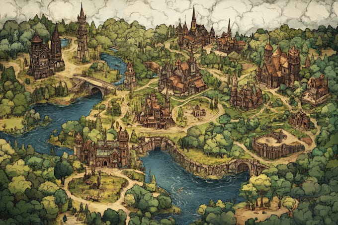 Make high quality fantasy maps by Brandynposey | Fiverr