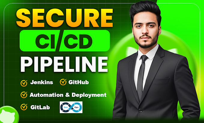 Setup secure ci cd pipeline with jenkins, github, gitlab and azure devops by Adeel_devops | Fiverr