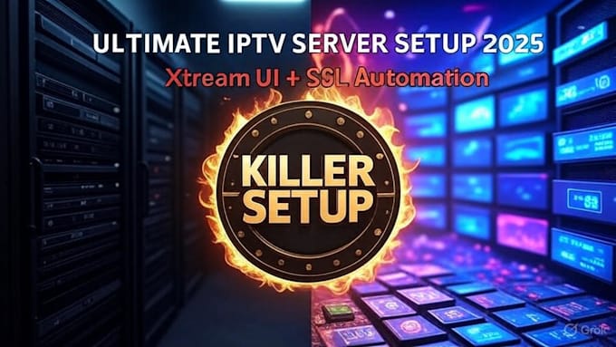 Setup best iptv server xtream ui xui one with ssl configuration with automation by Iptvprohub ...