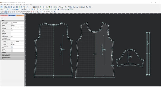 Do custom digital sewing pattern clothing pattern garment pattern and ...