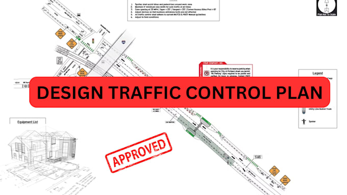 Design traffic control plan, parking lot, road plan driveway plan by ...