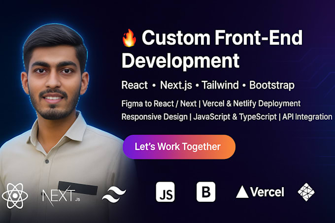 Convert your figma designs to react or nextjs custom frontend by Dhruvitkevad124 | Fiverr