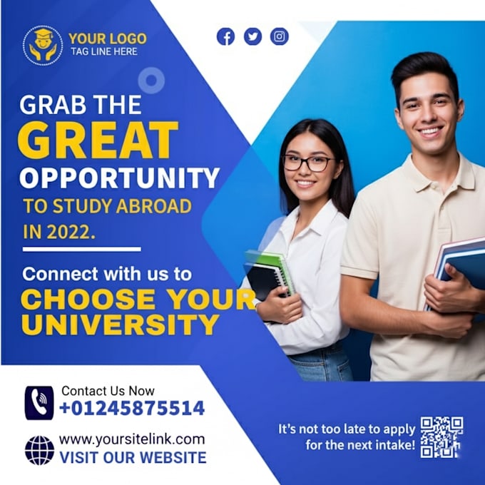 Design creative education posters for schools, colleges by Ziauddineditor | Fiverr