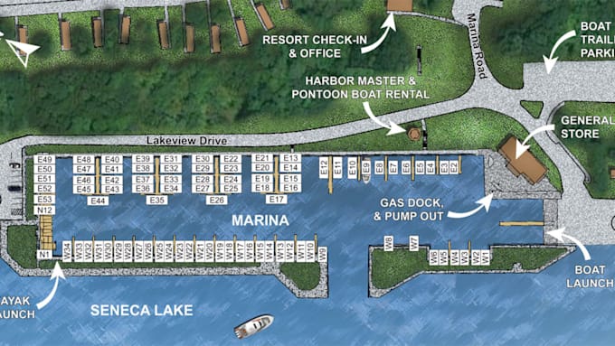Design caravan park, rv park, camping park, site park, rv resort, camp ...