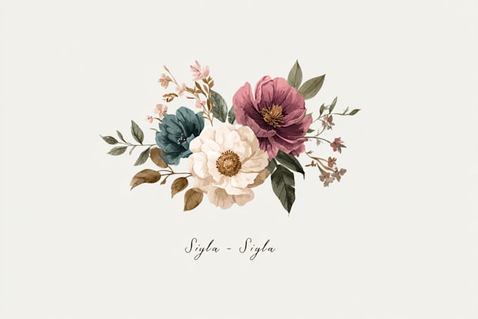 Create beautiful hand drawn botanical boho logo by Deoshiagers | Fiverr