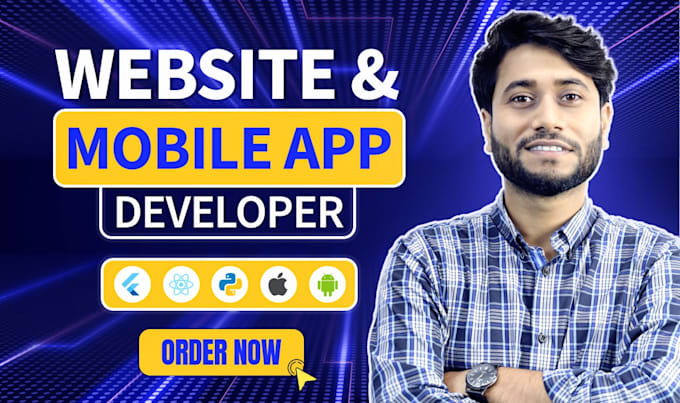 Build custom mobile app and website with flutter, react native and ...