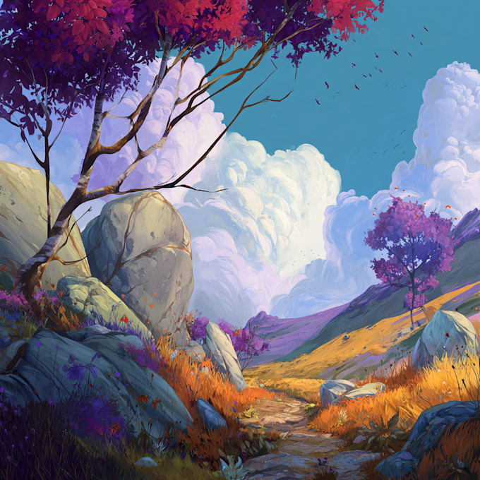 Andscape art environment art background concept art by Mesayosa | Fiverr