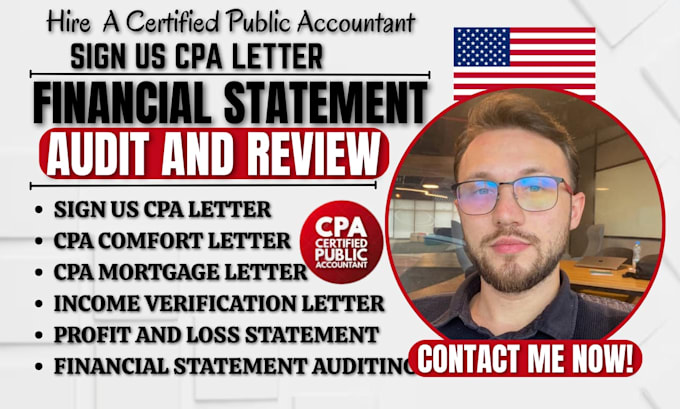 Audit financial cpa comfort letter mortgage verification self ...