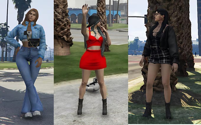 Create custom fivem ped mods and gta 5 mp male female clothing packs 3d ...