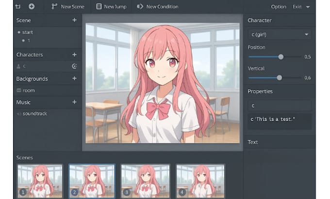Build renpy visual novel with custom gui branching stories adventure gameplay by Elnur_lumi | Fiverr