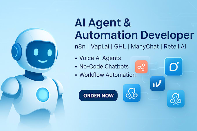 N8n ai agent, vapi ai, ai receptionist, retell ai, made com, ghl chatbot n8n by Debbie_gabson ...