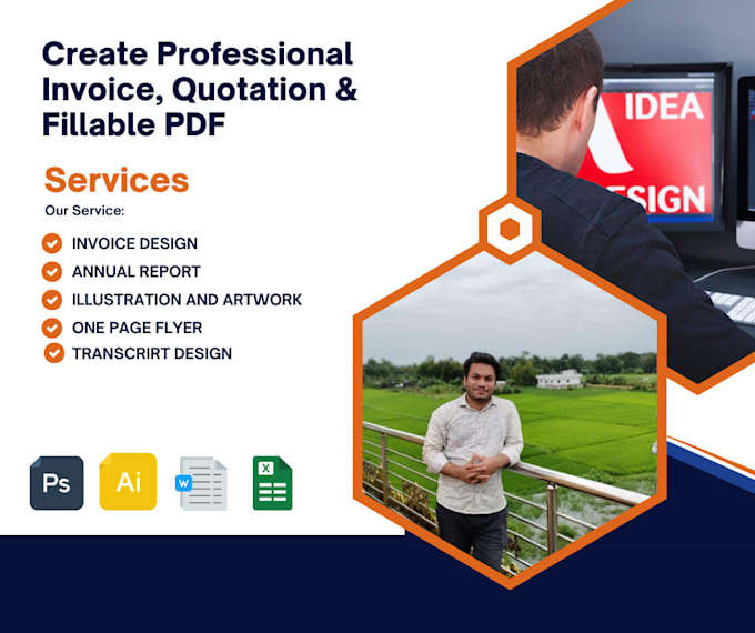 Create professional invoice, quotation, fillable pdf form by ...