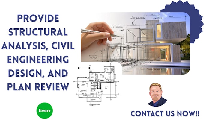 Provide structural analysis, civil engineering design, and plan review by Sterlinglucas_ | Fiverr