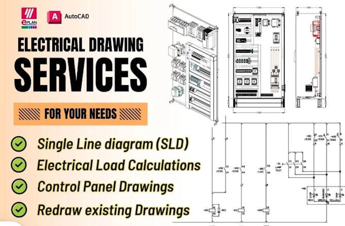Design autocad electrical drawings, wiring diagrams, panel schedules ...