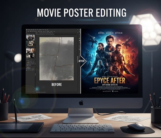 Edit eye catching cinematic posters by Comicerrr | Fiverr