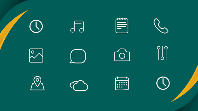 Design clean professional line icons by Mozyhere | Fiverr