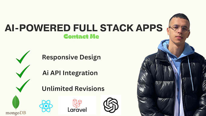 Build ai web apps with reactjs django laravel aws as full stack engineer by Abdeldigital | Fiverr