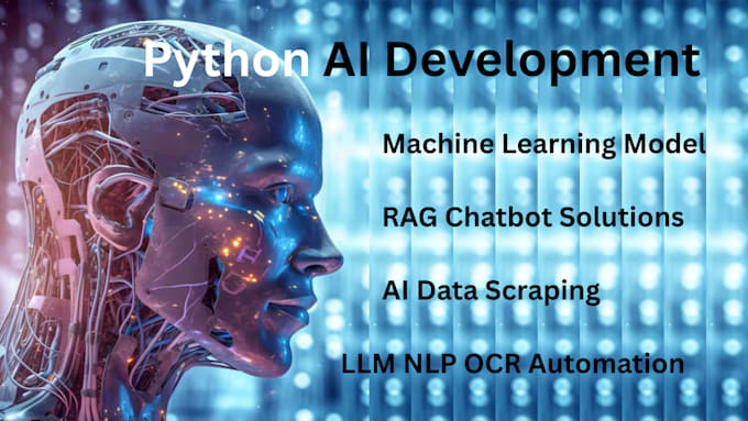 Construir ai en python, automatización de llm nlp ocr, modelo ml, app ...
