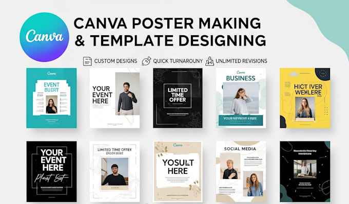 Design canva posters and templates for you by Syedirfaansj | Fiverr