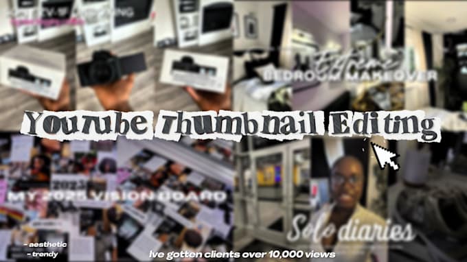Aesthetically edit and create your youtube thumbnail by Shamajosoffical ...