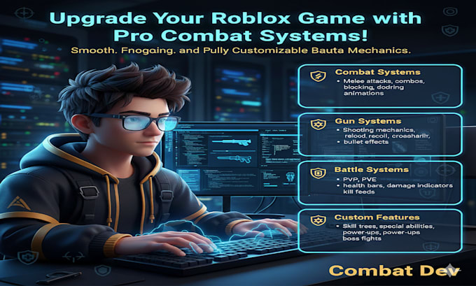 Script custom roblox gun systems, advanced mechanics, custom ai combat ...