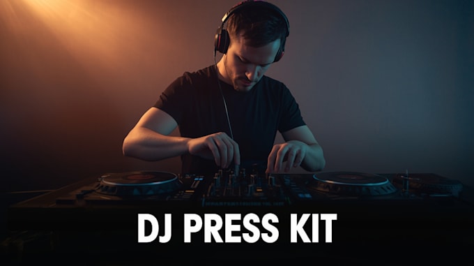 Design musician epk, dj press kit, artist press kit, media kit, one ...