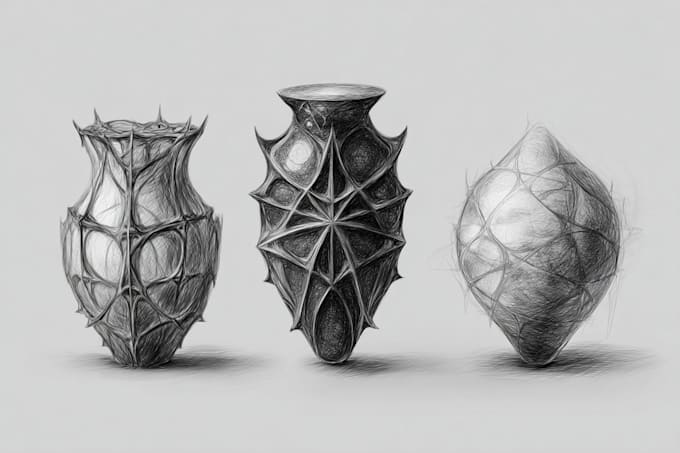 Concept sketching arts about objects by Evauevara | Fiverr
