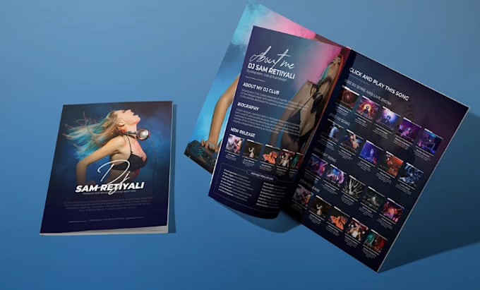 Design dj press kit, musician epk, media kit, press kit, artist one ...