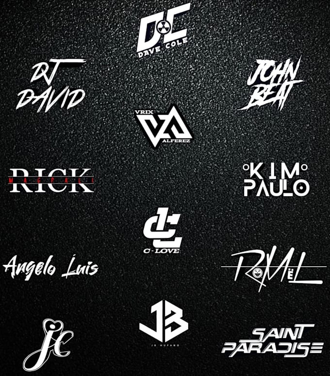 Design rap, hip hop, band, and dj logo in typography style by Alice ...